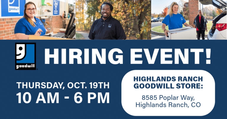 Highlands Ranch Store Hiring Event | Goodwill of Colorado